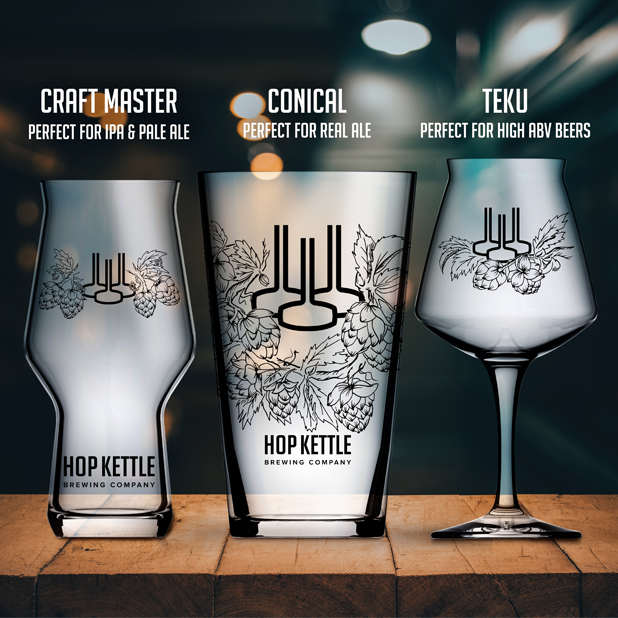 Hop Kettle Glasses